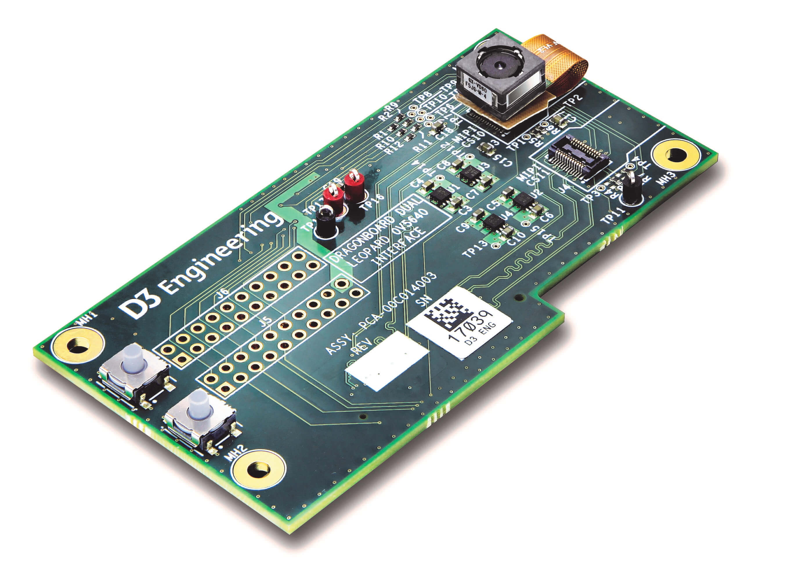 D3 DesignCore™ Camera Mezzanine Board on OpenHours - 96Boards